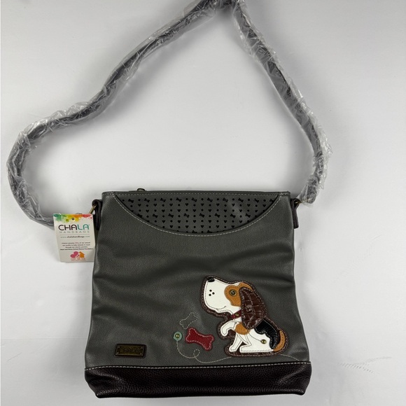 Chala | Bags | Chala Sweet Messenger Dog Crossbody Handbag Purse New ...